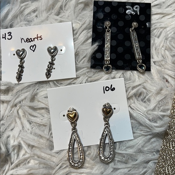 Brighton | Jewelry | 5 Pick A Pair Brighton Earrings Studs Silver Euc ...